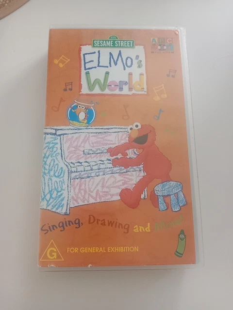 SESAME STREET - Elmo's World Singing Drawing And More! - Vhs $19.99 ...