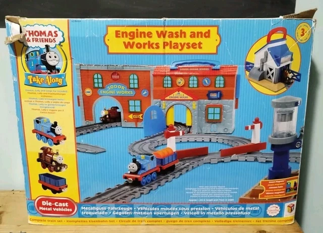 THOMAS & FRIENDS Take Along Engine Wash And Works Playset - VGC £25.00 ...