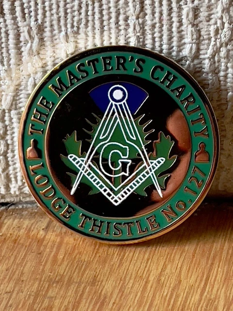 SCOTTISH MASONIC MARK Token Lodge Thistle 127 Master's Charity Numbered ...