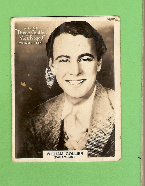 #D303. 1925-1930 Famous Film Star Wills Cigarette Card #81 William ...