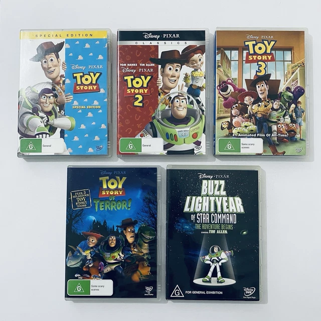 TOY STORY DVD Lot Bundle Disney Pixar Animation Movies + Extras + Free ...