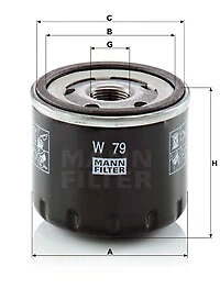 OIL FILTER FITS RENAULT MASTER Mk2 1.9D 2001 on Mann 7711945900 ...