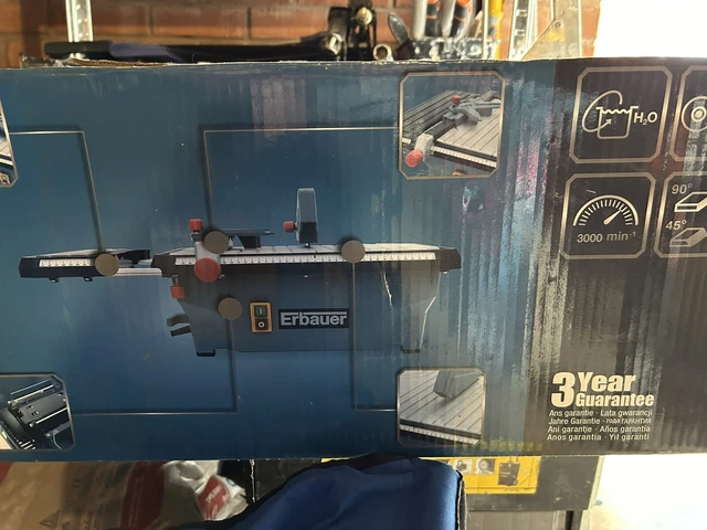 ERBAUER 750W 220-240V Corded Tile Cutter ERB337TCB £50.00 - PicClick UK