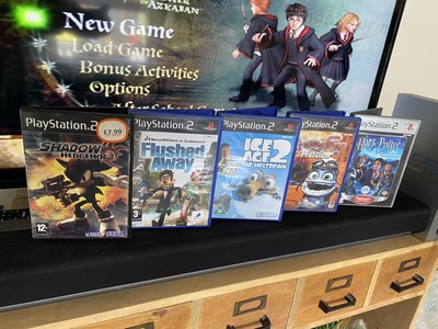 5 X PS2 Games Shadow The Hedgehog Flushed Away Ice Age 2 Crazy Frog ...