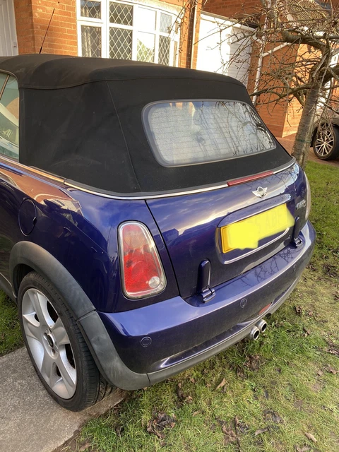 BMW MINI ONE Cooper S Convertible R52 R57 rear soft top roof weather ...