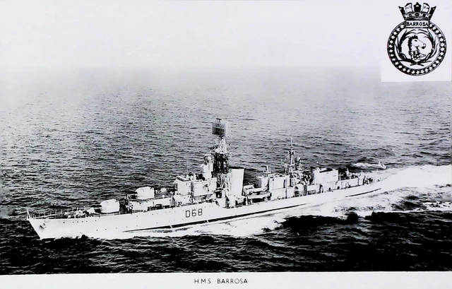 BRITISH ROYAL NAVY HMS H.M.S. Barrosa Military Ships Photograph 22891 ...