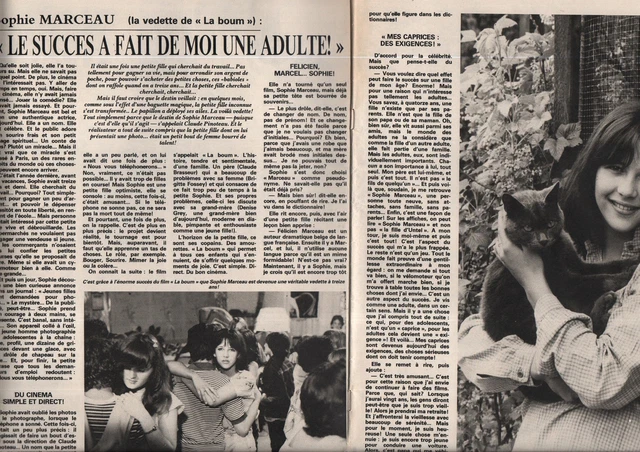 COUPURE DE PRESSE Clipping 1981 Sophie Marceau (2 pages) EUR 5,00 - PicClick FR