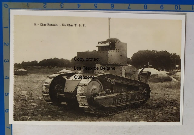 CHAR RENAULT TSF TANK WW1 document clipping EUR 5,00 - PicClick FR