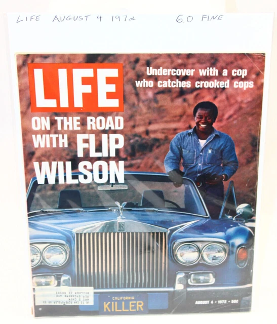 LIFE MAGAZINE AUGUST 4 1972 Flip Wilson (6.0) Fine Bagged and Boarded £ ...