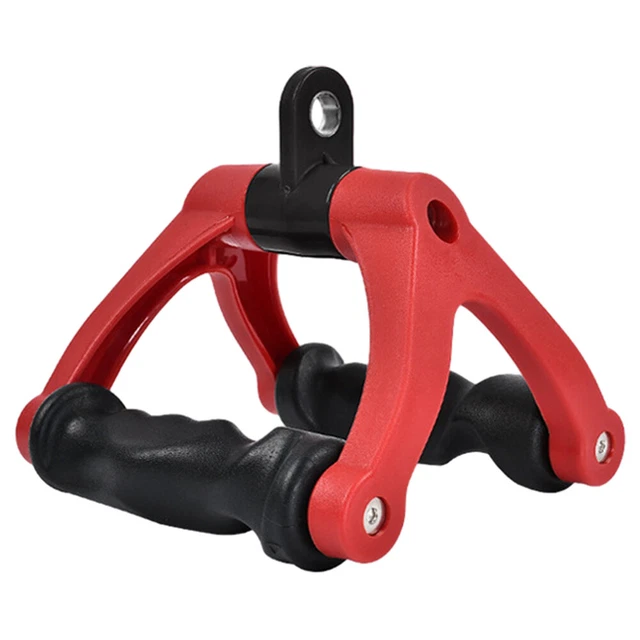 V-SHAPED GYM PULLEY Grips Ergonomics 360°Rotating for Classic Rowing ...