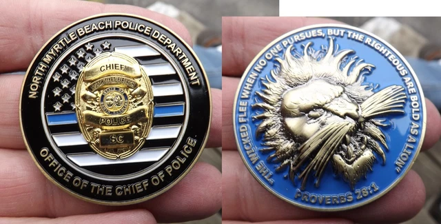 CORONA VIRUS COVID EMS NYPD Police Department Challenge Coin white/blue ...
