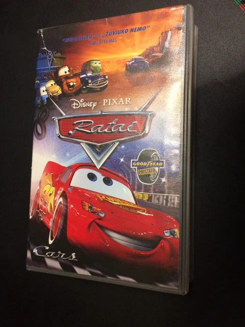 CARS 2006 VHS video tape Disney Pixar RARE! Lithuanian official release ...