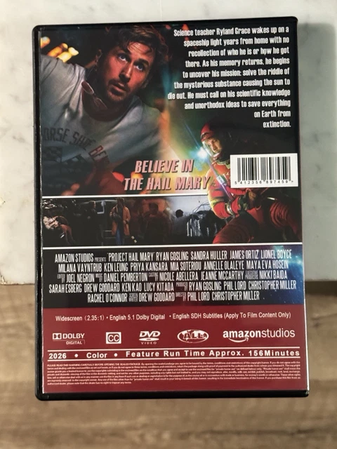 PROJECT HAIL MARY DVD Brand New Unsealed $18.33 - PicClick CA