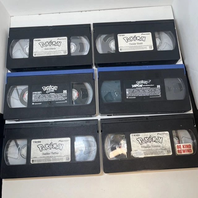 LOT OF 6 Vintage 90's Pokemon Cartoon VHS Tapes Viz Video EUR 14,15 ...