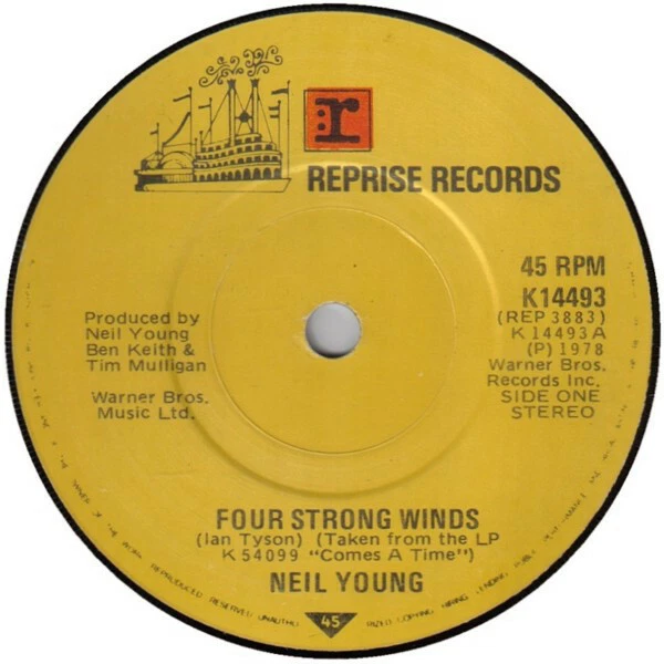NEIL YOUNG - Four Strong Winds (7", Single) EUR 32,07 - PicClick IT