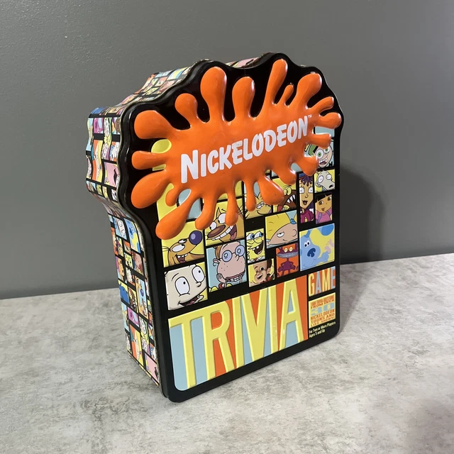 NICKELODEON TRIVIA BOARD Game 2002 Collectable Tin Box Complete £11.10 ...
