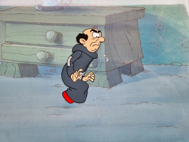 HANNA BARBERA GARGAMEL Original 1980s TV SMURFS Animation Art ...