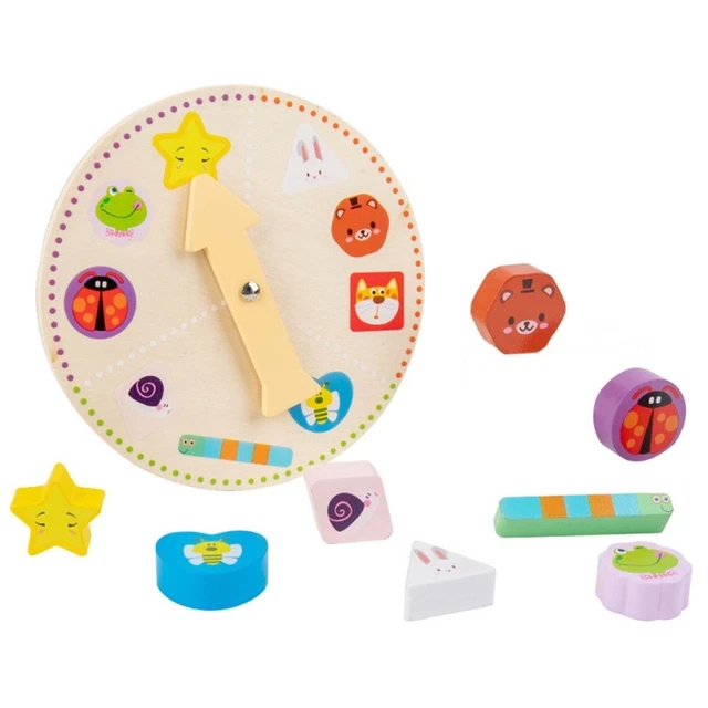 MINI SENSORY CLOCK Board Building Block Speed Game Party Favor Children ...