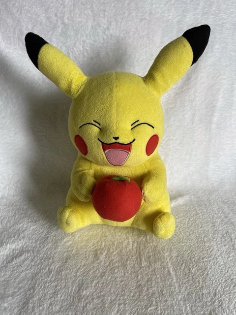 TOMY NINTENDO POKÉMON Pikachu With Apple 9" Plush 2017 Soft Toy game ...