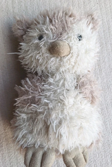 JELLYCAT WEE OWL 10-inch Retired Plush Soft Toy Beige And White Fluffy ...