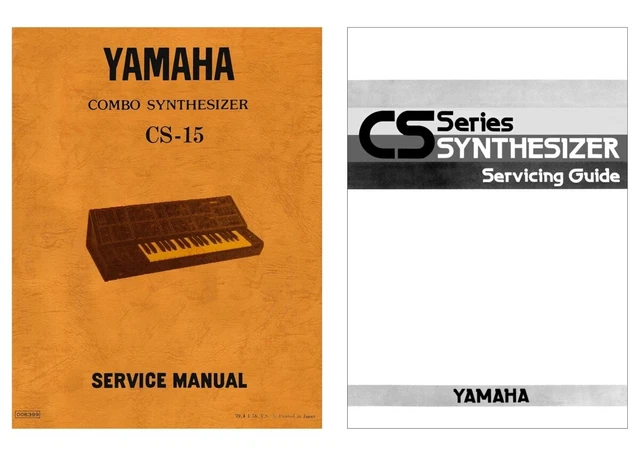 YAMAHA CS-15 SERVICE Manual repair Schematic Diagrams Schema Schaltplan ...