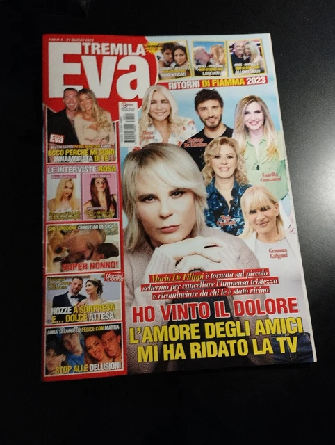 RIVISTA EVA TREMILA N.4/2023 Diletta Leotta-Del Santo-Tatangelo-Fedez ...