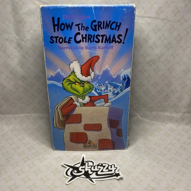 HOW THE GRINCH Stole Christmas - VHS - (1966) Animated - Narrator Boris ...