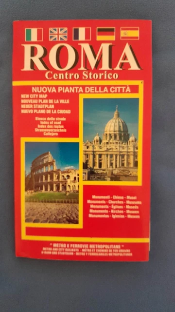 PIANTINA CARTINA MAPPA Di Roma Centro Storico - Map Of Rome Historical ...