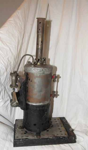 OLD SCRATCH BUILT vertical steam engine steam boiler old model steam ...