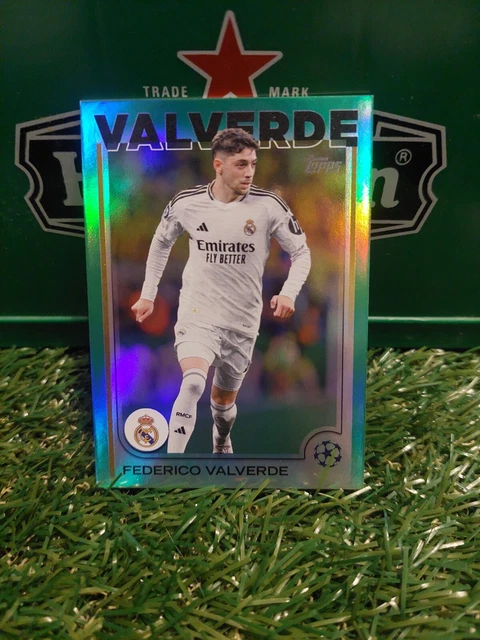 FEDERICO VALVERDE /99 Green Parallel 2024-25 Topps UEFA Club Real ...
