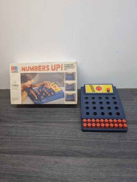 VINTAGE NUMBERS UP Board Game - MB Games £15.99 - PicClick UK