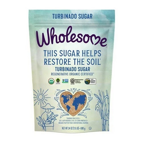 ORGANIC REGENERATIVE TURBINADO Sugar 24 Oz By Wholesome Sweeteners $74. ...