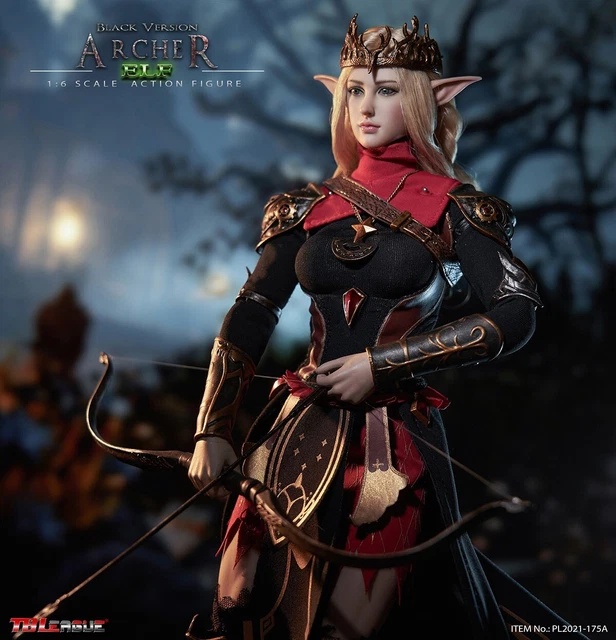 TBLEAGUE PL2021-175A PHICEN Seamless Body Female Elf Archer-Black 1/6 ...