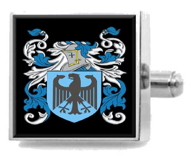 CAULTON ANGLETERRE FAMILLE Crest Nom de Armoiries Boutons Personnalisé ...