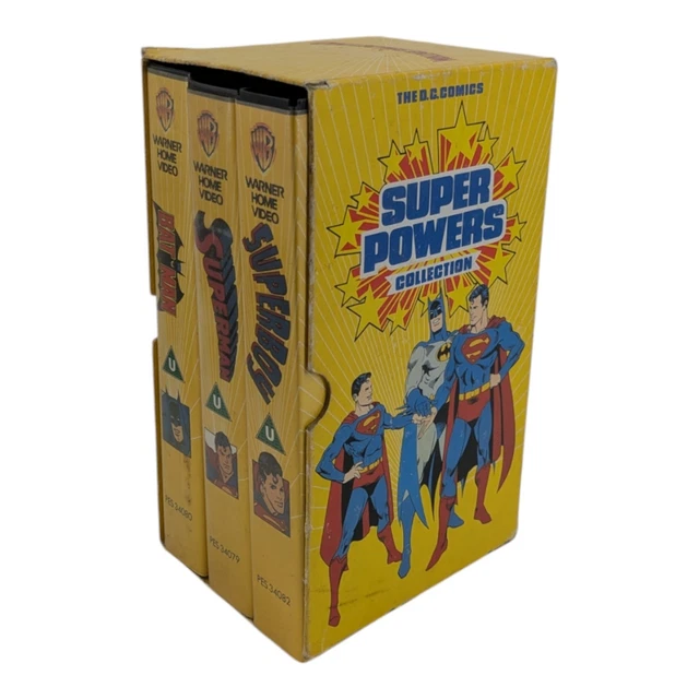 SUPER POWERS COLLECTION Exclusive UK VHS Video DC Superman, Superboy ...