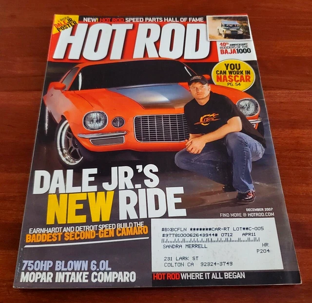 HOT ROD MAGAZINE: Dale Earnhardt Jr.'s New Ride 2Nd Gen Chevy Camaro ...