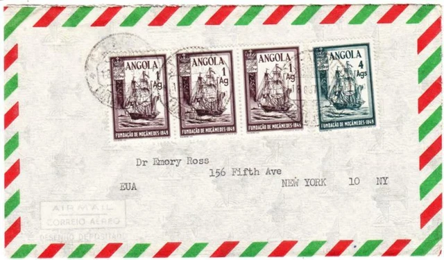 ANGOLA DE MOCAMEDES Issue-Sc #325 ( Tira De 3 )# 326-LUANDA 18/ Oct EUR ...