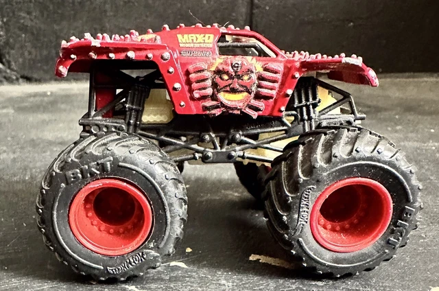 HOT WHEELS MONSTER Jam MAX D Monster Truck Red with Red Rims 1:64 $15. ...