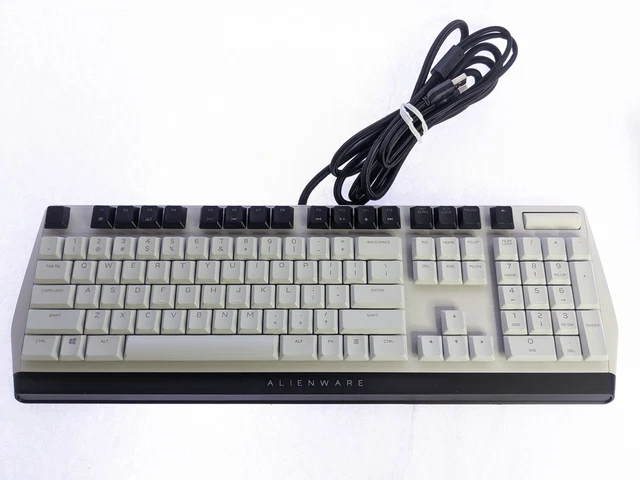 ALIENWARE WIRED LOW Profile Red Switch Gaming Keyboard RGB Back ...