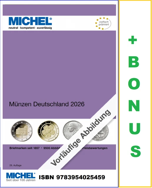 MICHEL-MÜNZEN-DEUTSCHLAND-2026-KATALOG-1871-BIS-HEUTE-EURO-MÜNZEN ...