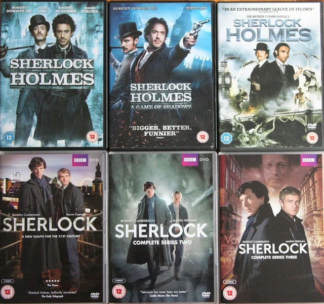 SHERLOCK HOLMES 6X dvd MEGA complete collection job lot BUNDLE joblot ...