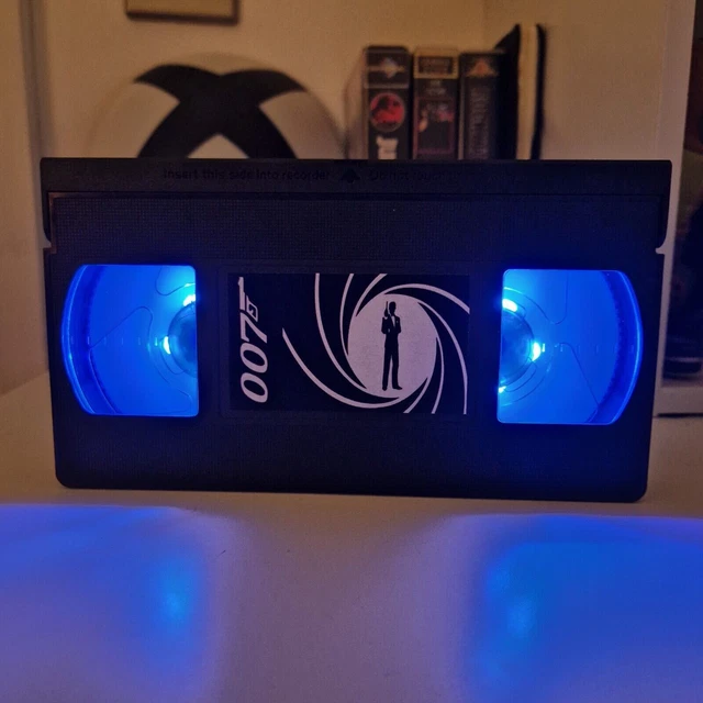 007 JAMES BOND LED VHS Tape Light Lamp Birthday Christmas Gift Ideas ...
