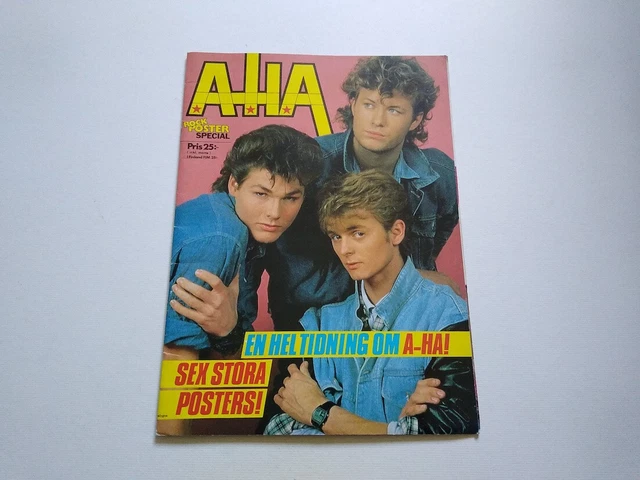AHA A-HA MORTEN Harket Magne Pal Sandra Modern Talking Poster Magazine ...