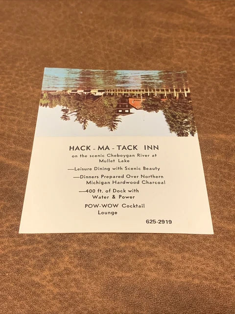 VINTAGE HACK-MA-TACK INN Advertisement Cheboygan Michigan $33.67 ...