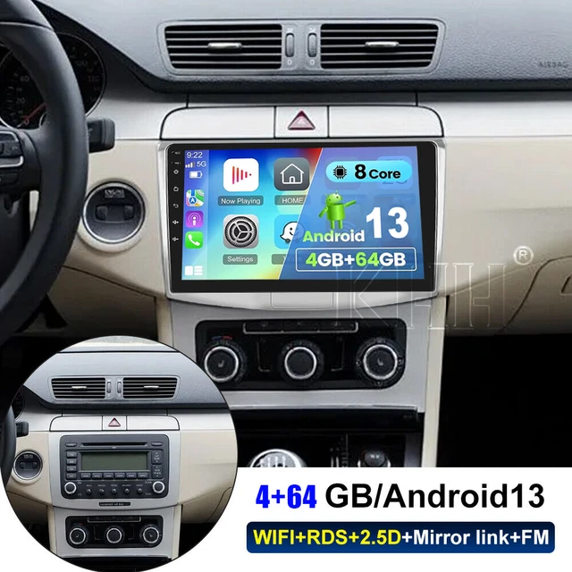 ANDROID 13 AUTORADIO 4GB+64GB Für Vw Passat B6 B7 CC Magotan Car Play GPS Navi EUR 129,46 ...