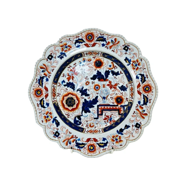 ANTIQUE STONE CHINA Plate - Imari Style Pattern (22) £35.00 - PicClick UK
