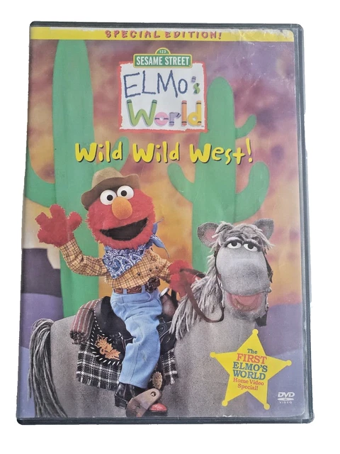 SESAME STREET ELMO' World Wild Wild West! DVD Special Edition Sony ...