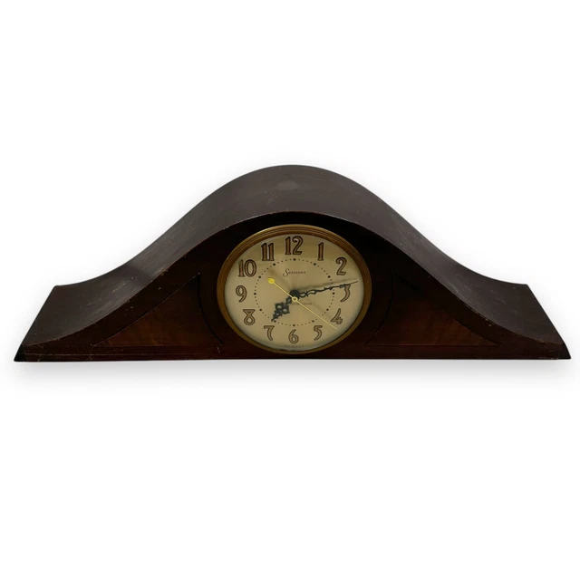 VINTAGE SESSIONS WESTMINSTER Chime Mantle Clock Electric Model 2C Wood ...