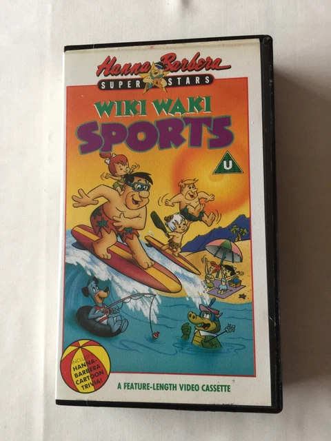 WIKI WAKI SPORTS VHS 1989 Flintstones Hanna Barbera Super Stars Cartoon ...