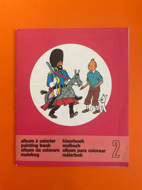 TINTIN ALBUM A Colorier N°2 Casterman 17X21Cm Excellent État EUR 9,00 ...